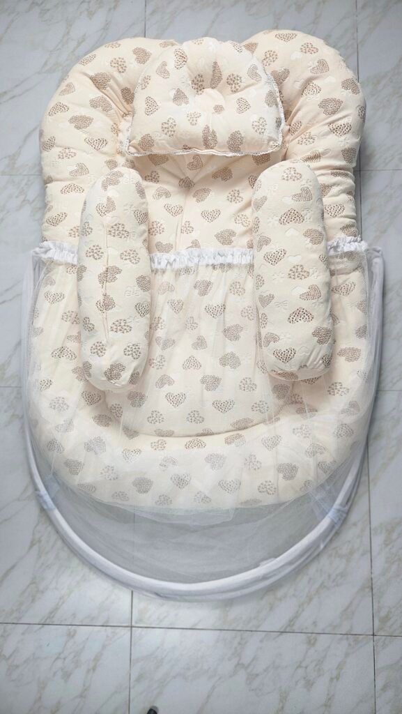 Complete Soft Baby Bed With Mosquito Net